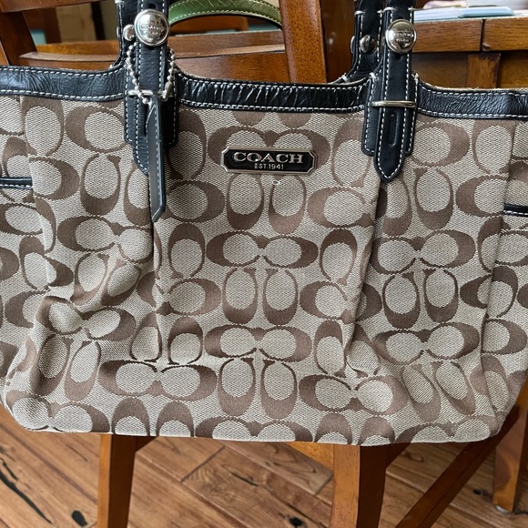 Coach | Bags | Coach Bag With Brown Leather Strap | Poshmark